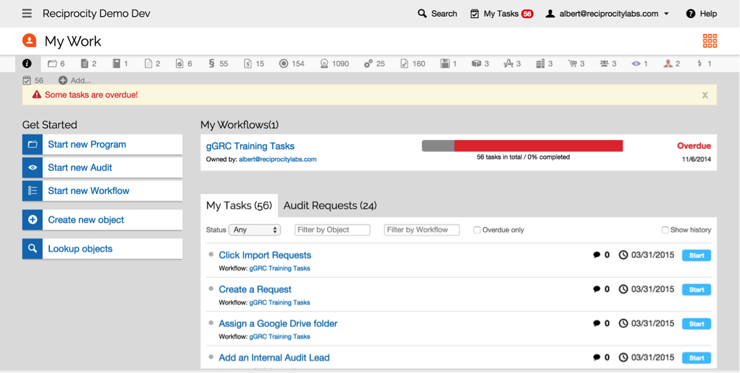 ZenGRC April '15 Release Features | GRC Software | Reciprocity