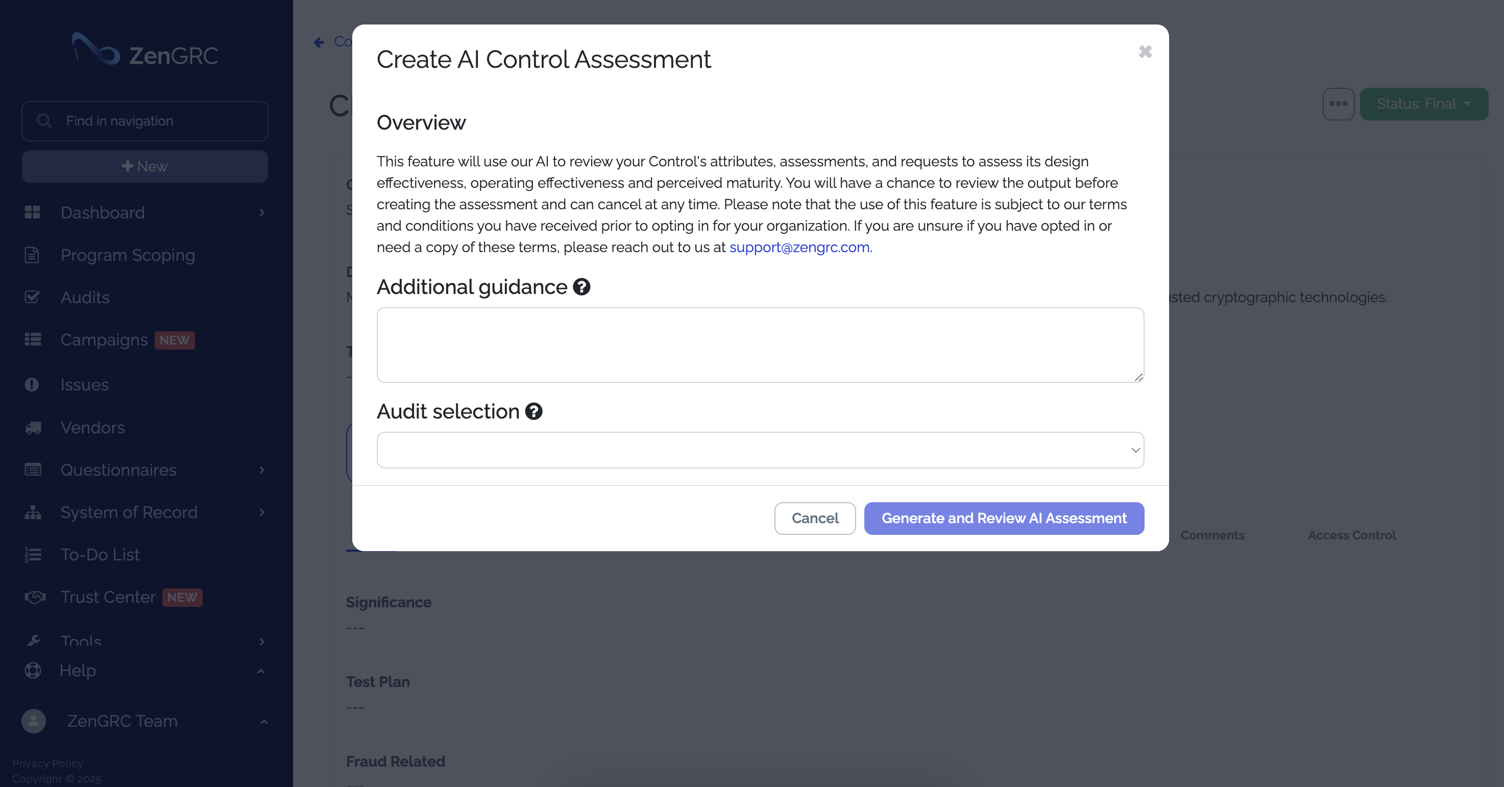ZenGRC AI | AI-Powered GRC Automation | ZenGRC